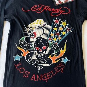 Ed Hardy | Shirts | Deadstock Y2k Mens Panther Ed Hardy T Shirt | Poshmark
